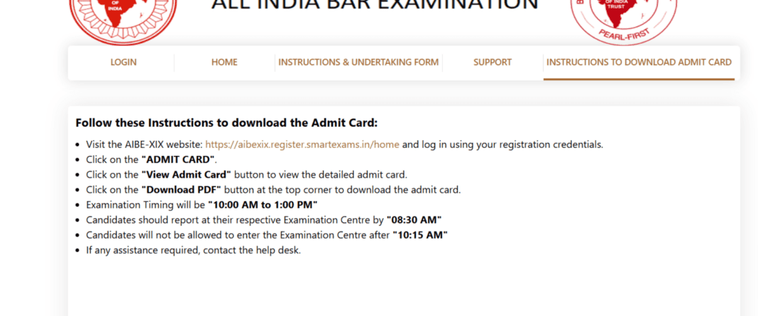 AIBE Exam 2025 - Application (Open) - Apply Here, Exam (Nov 30 ...