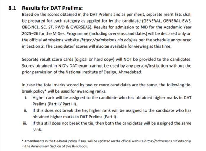 NID DAT Result 2026: DATE, Download Link, Recheck Window, Qualifying ...