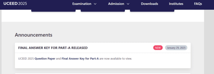UCEED Question Paper and Answer Key 2026 - Release Date, How to ...